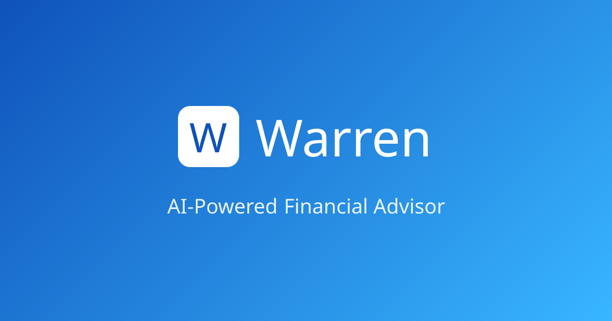 Warren Pricing | 100% Free Financial Advisor